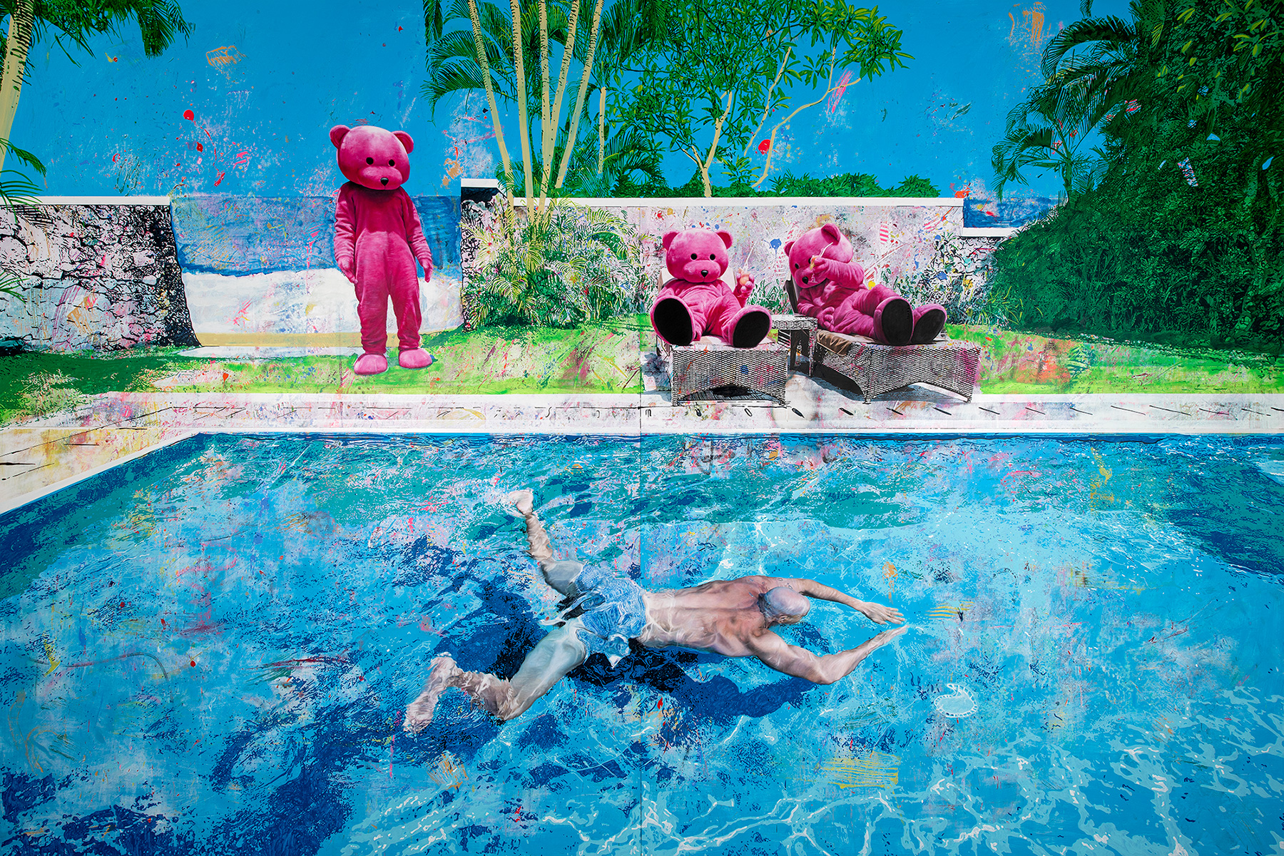 Pink Bear | LUAP | Paul Robinson | Contemporary Fine Artist